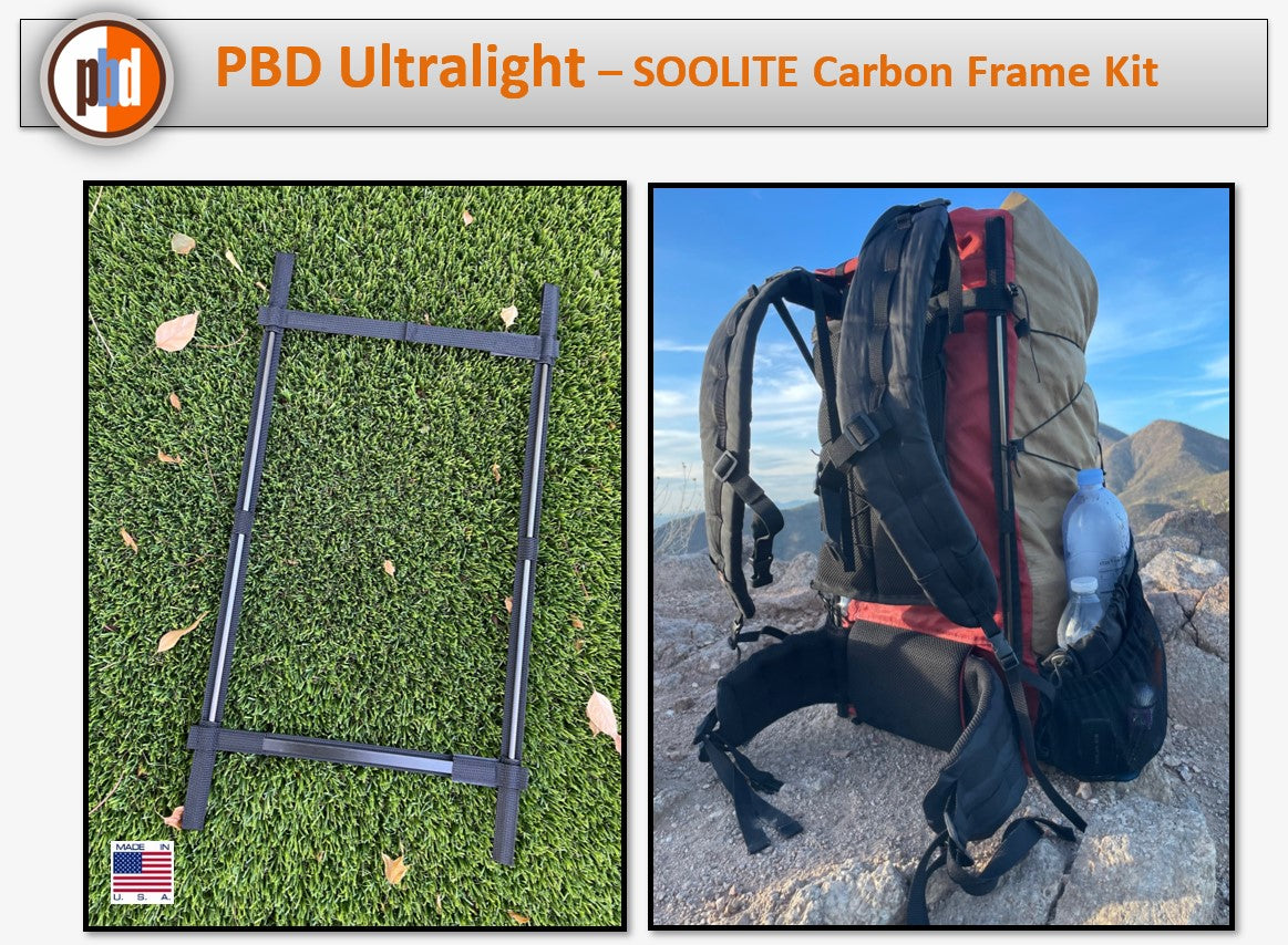 PBD SOOLITE Carbon Frame Kit (For the SOOLITE50 Pack) – PBD Ultralight